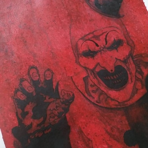 TERRIFIER Art the Clown Original Drawing - Etsy