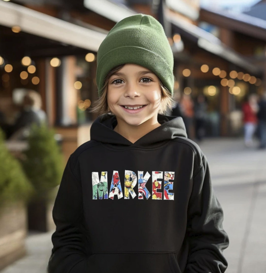 TODDLER Hoodie Superhero Sweater Marvel Sweatshirt Youth Gifts for Kids ...