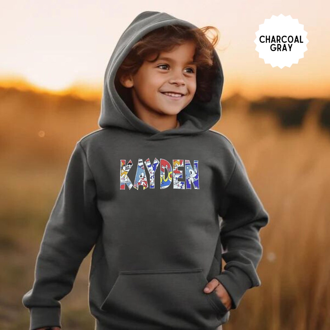 Gamer Hoodie, Custom Embroidered Video Game Hoodie, Custom Name Sweater ...