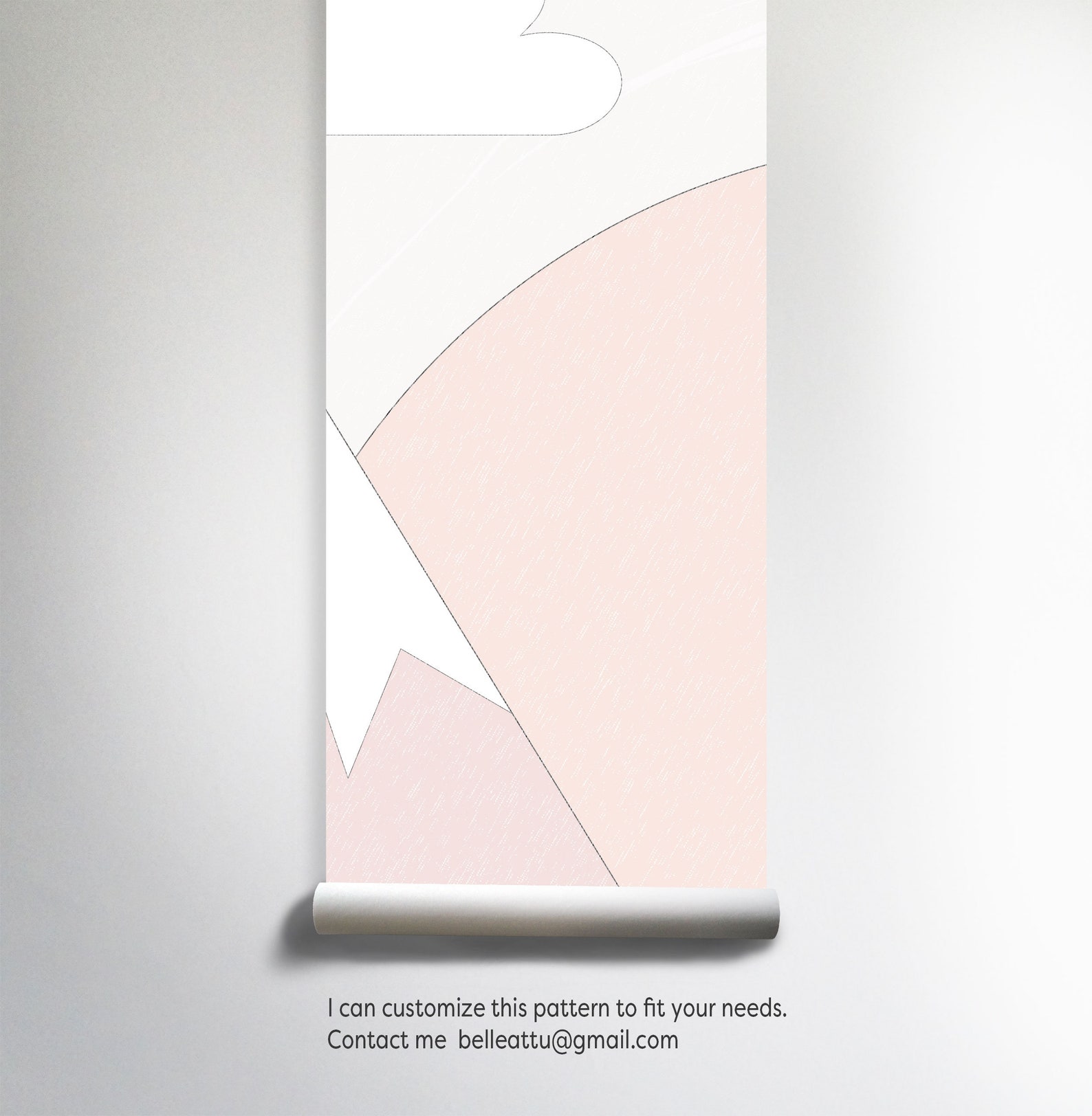 Soft Pink Mountain Wall Decal / Girl Room Nursery Wall Decor / - Etsy