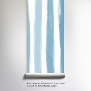 Watercolor Ocean Wall Decal Wallpaper Removable Landscape Wallpaper ...