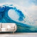 Watercolor Ocean Wall Decal Wallpaper Removable Landscape - Etsy