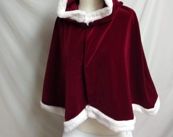 Hooded Red Cape - Etsy