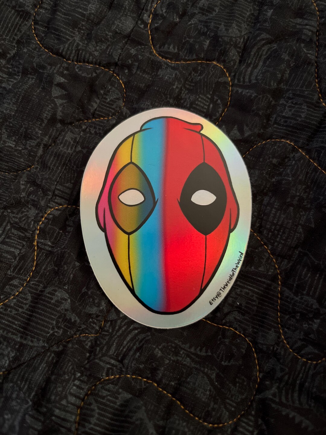 Pan Deadpool Holographic Sticker - Etsy