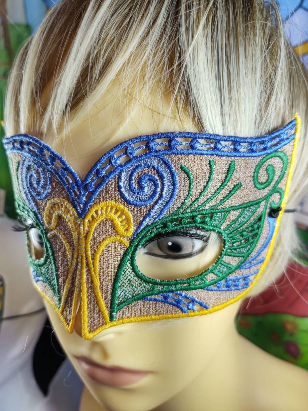 Mardi Gras Mask - Etsy