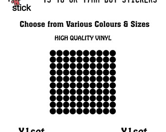 15mm Dot Stickers - Etsy