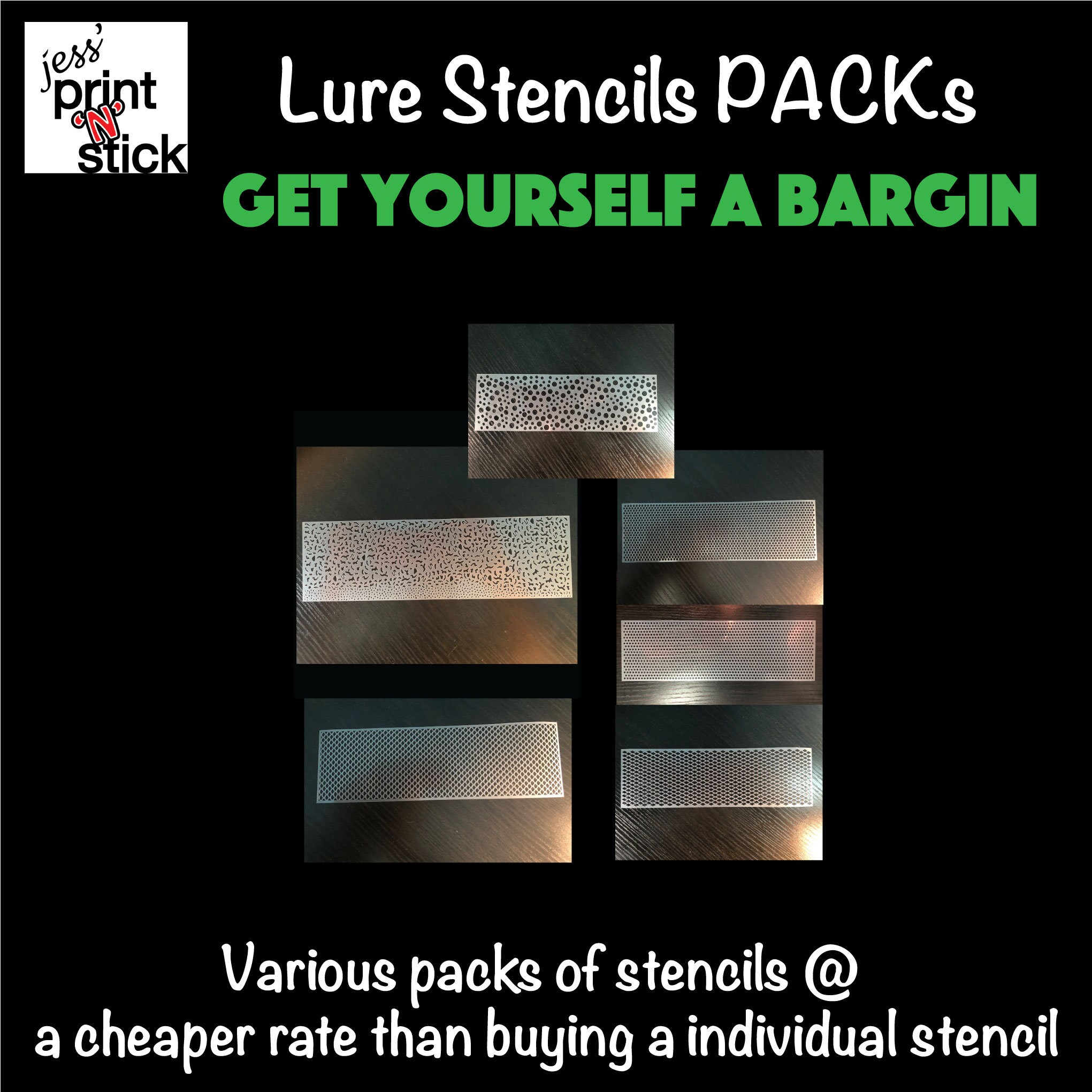 Fishing Lure Stencil - Stencil Packs - Etsy