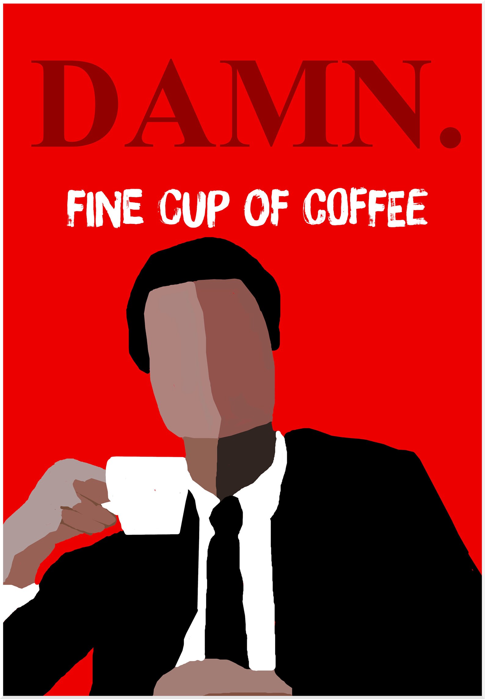 Damn Fine Cup of Coffee Twin Peaks Poster - Etsy