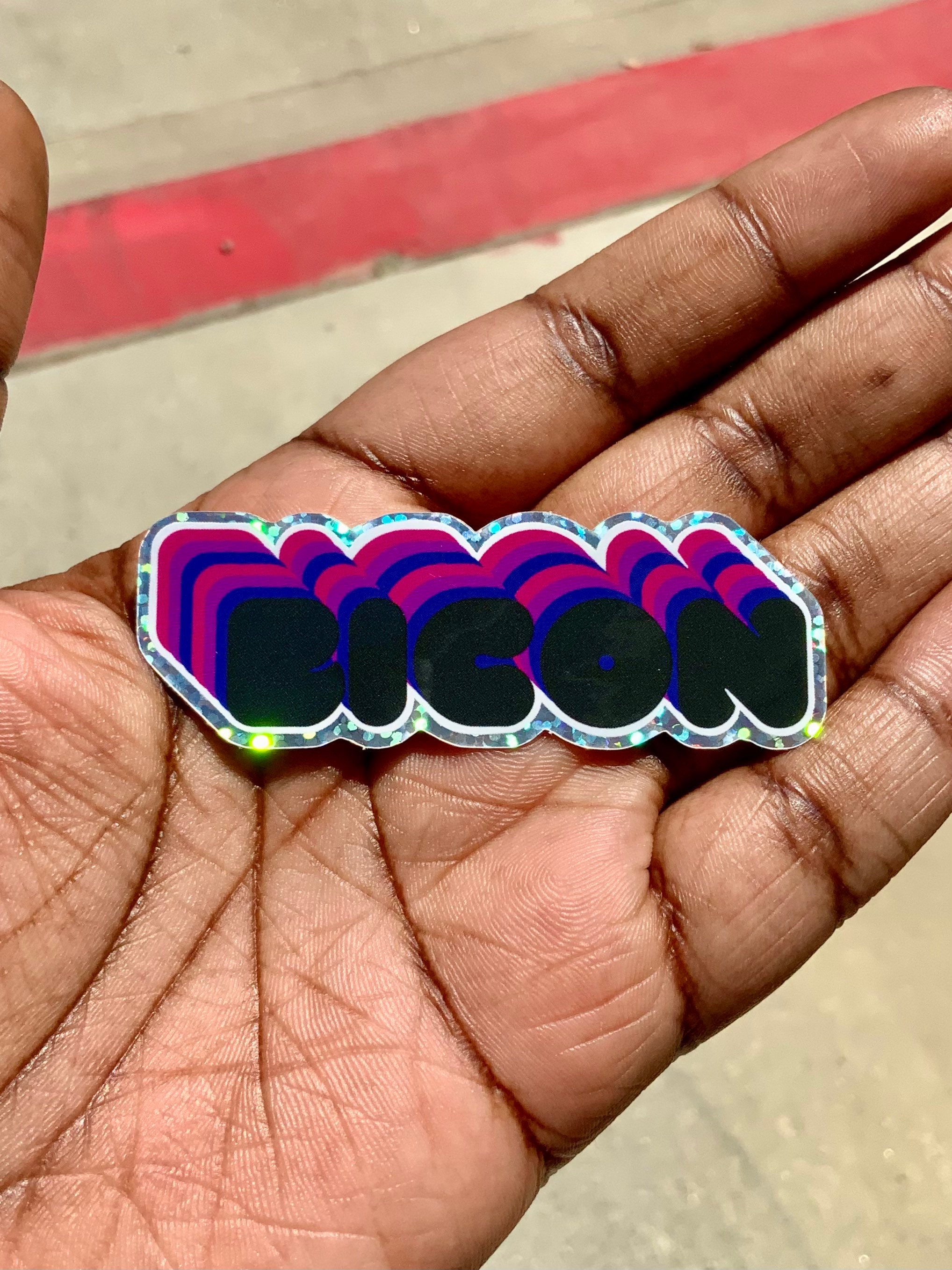 BICON Glitter Donation Sticker Donation Sticker - Etsy UK