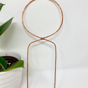 Hand Hammered & Wire Wrapped Copper Houseplant Plant Hoya Trellis - Etsy