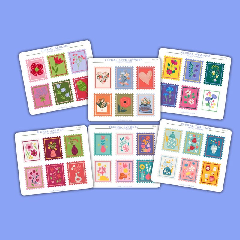 Stamp Stickers - Etsy