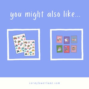 Decorative Stamp Stickers - Stamp Sticker Sheet - Journaling Stickers ...