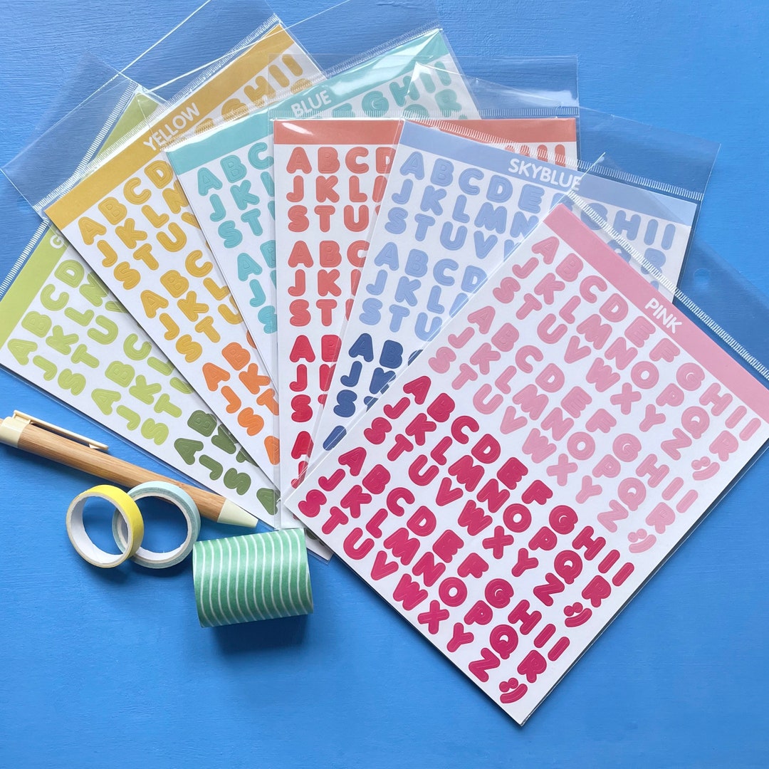 Alphabet Stickers - Scrapbooking Stickers - Scrapbooking Supplies ...