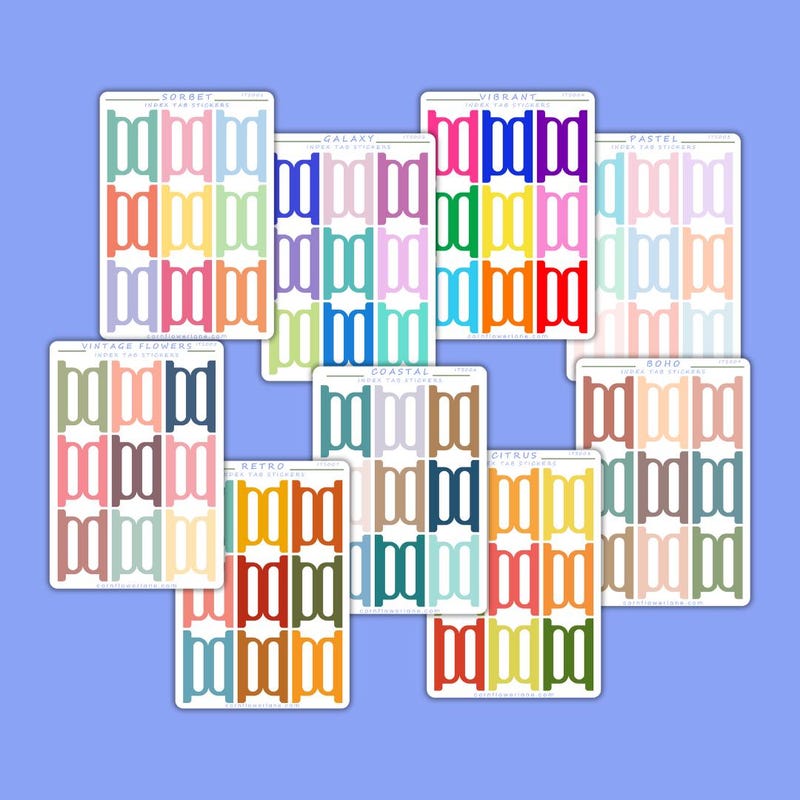 Tab Stickers - Etsy