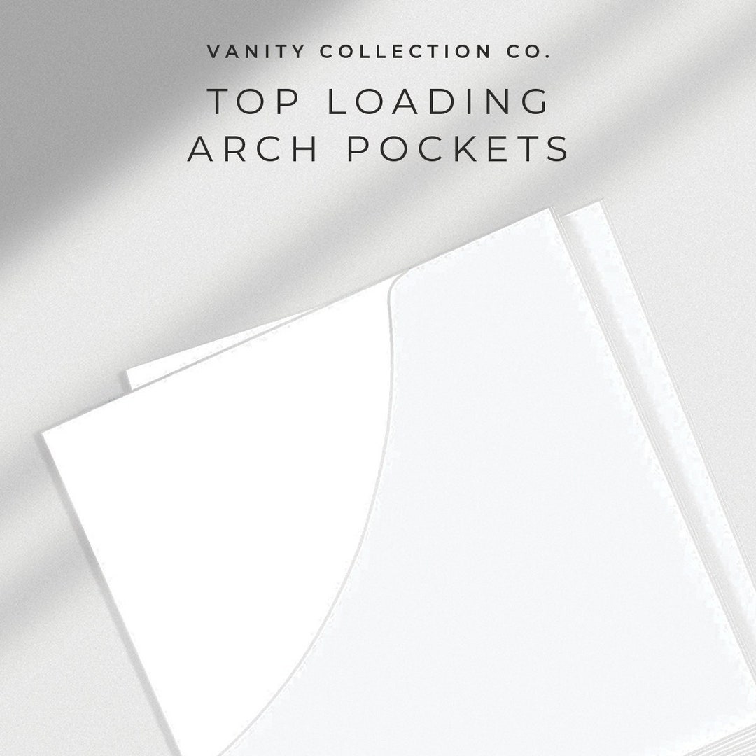 Top Load Clear Adhesive Card Pockets | 6 X 6 X 2inch - Etsy