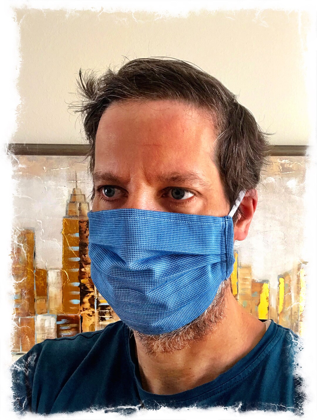 Cloth Face Mask, 3-ply, 2 Layers, Cotton, Optional Filter Pocket/nose ...