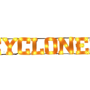 Iowa State Cyclones Recycled Metal Wall Decor - Etsy