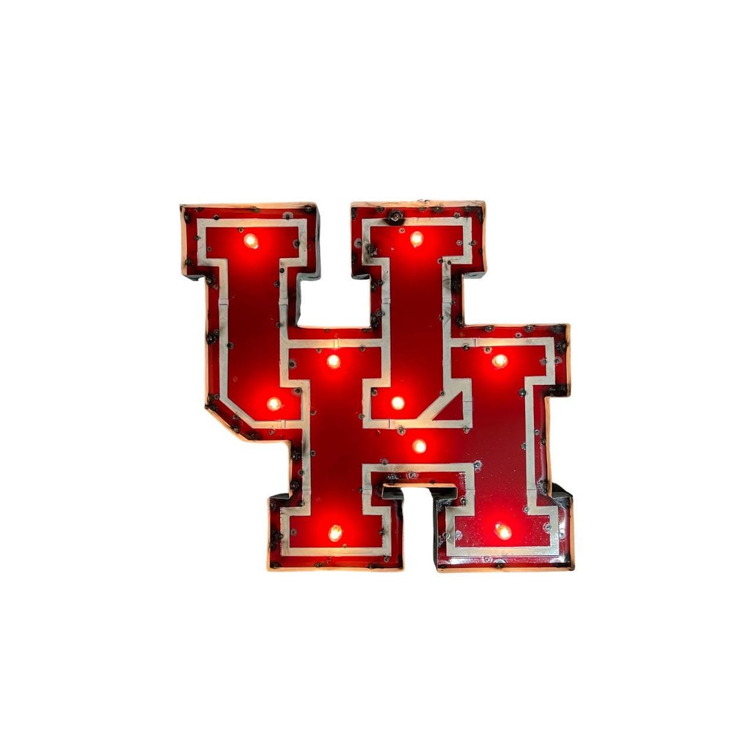University of Houston Cougars "logo" Illuminated Recycled Metal Wall ...