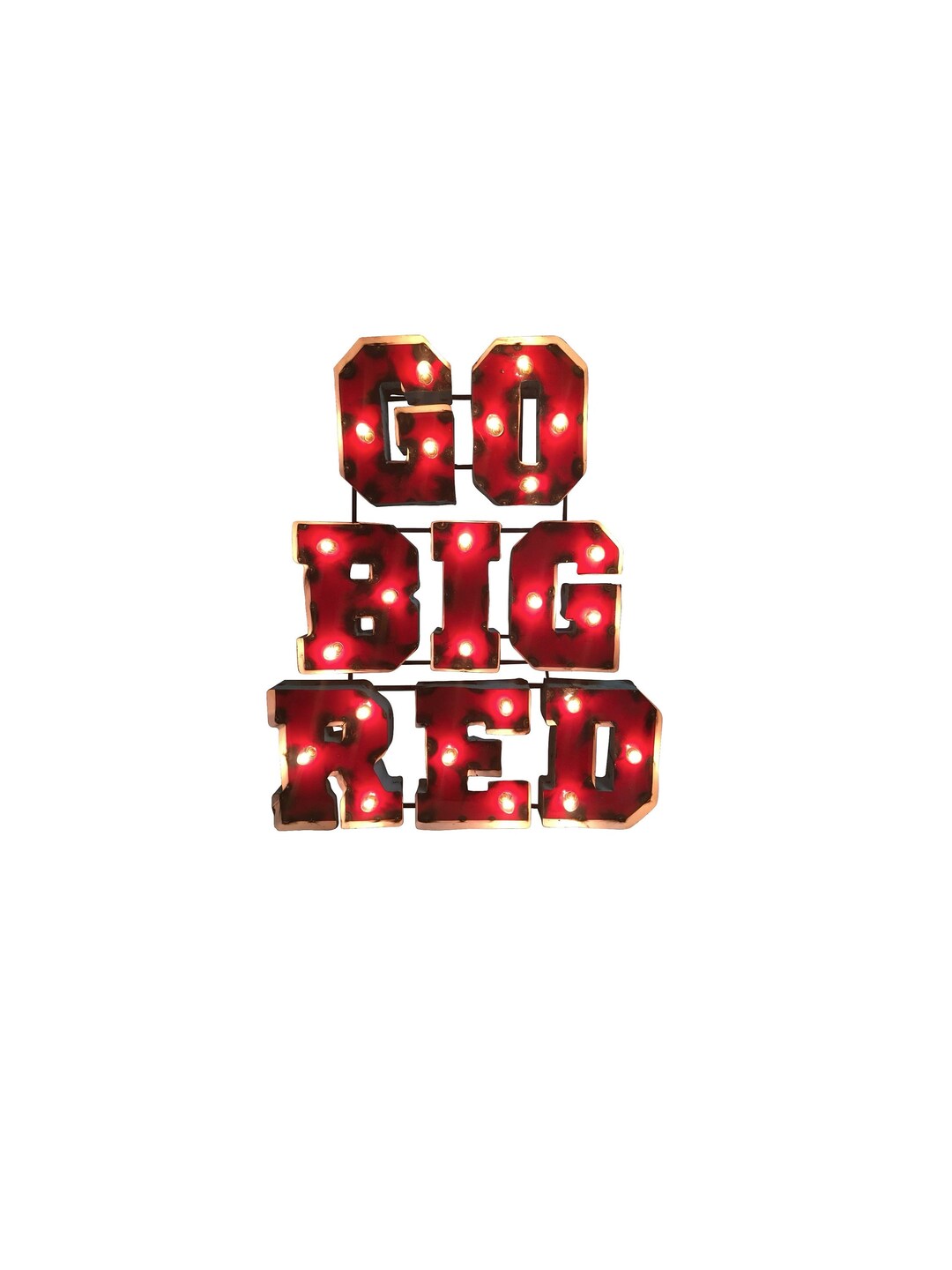 Nebraska Go Big Red Recycled Metal Wall Decor - Etsy