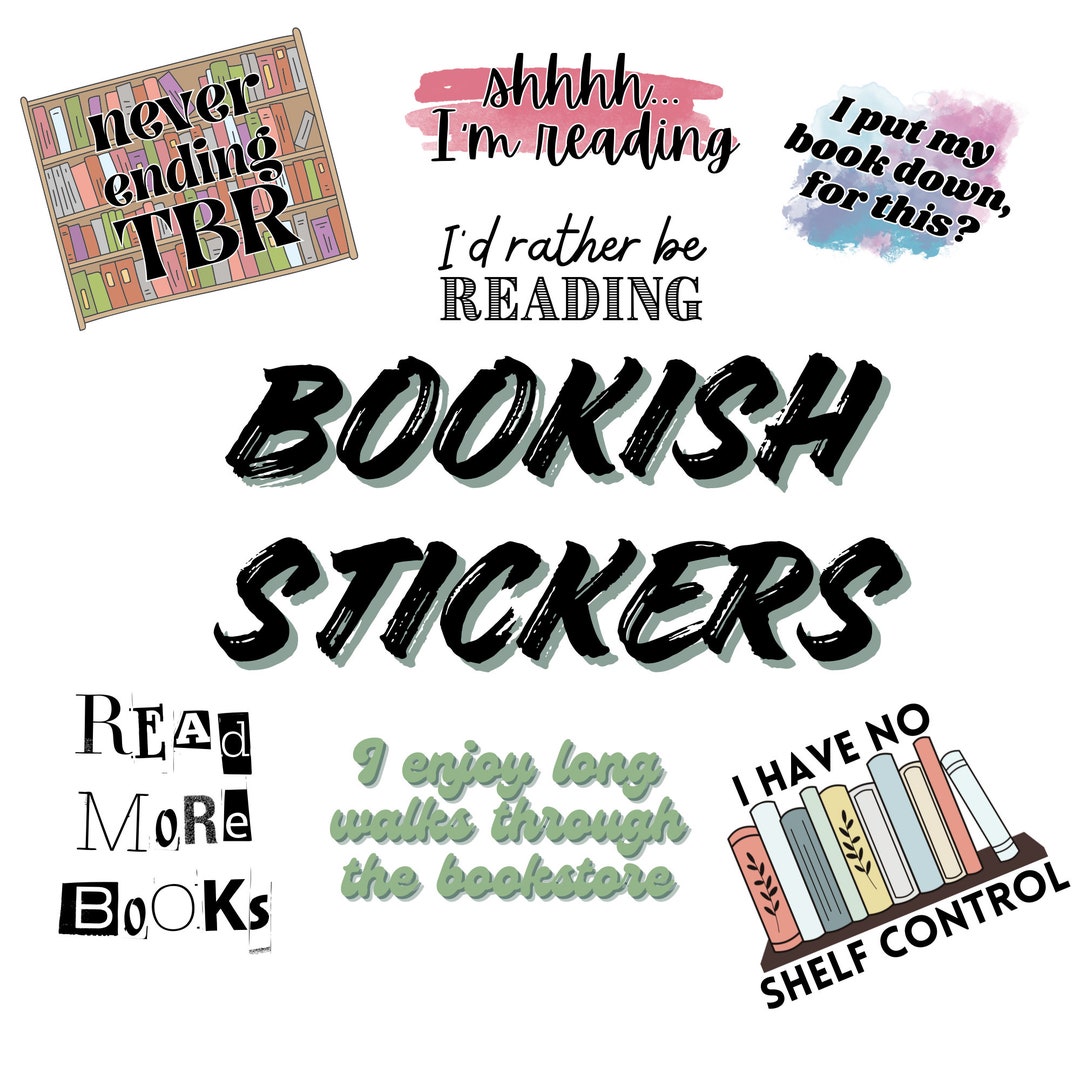 Bookish Funny Saying Stickers Quotes Shiny - Etsy