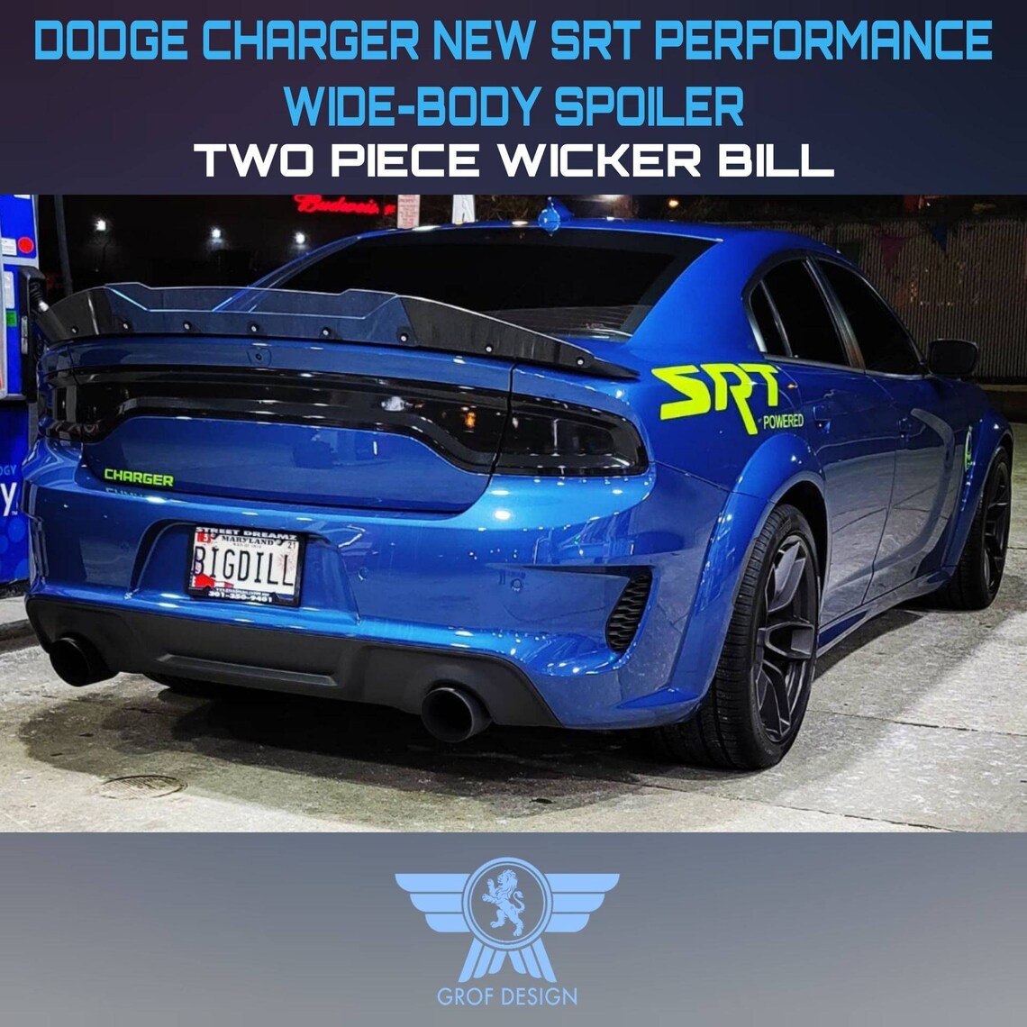 Dodge Charger Hellcat SRT Performance Spoiler Wicker Bill | Etsy