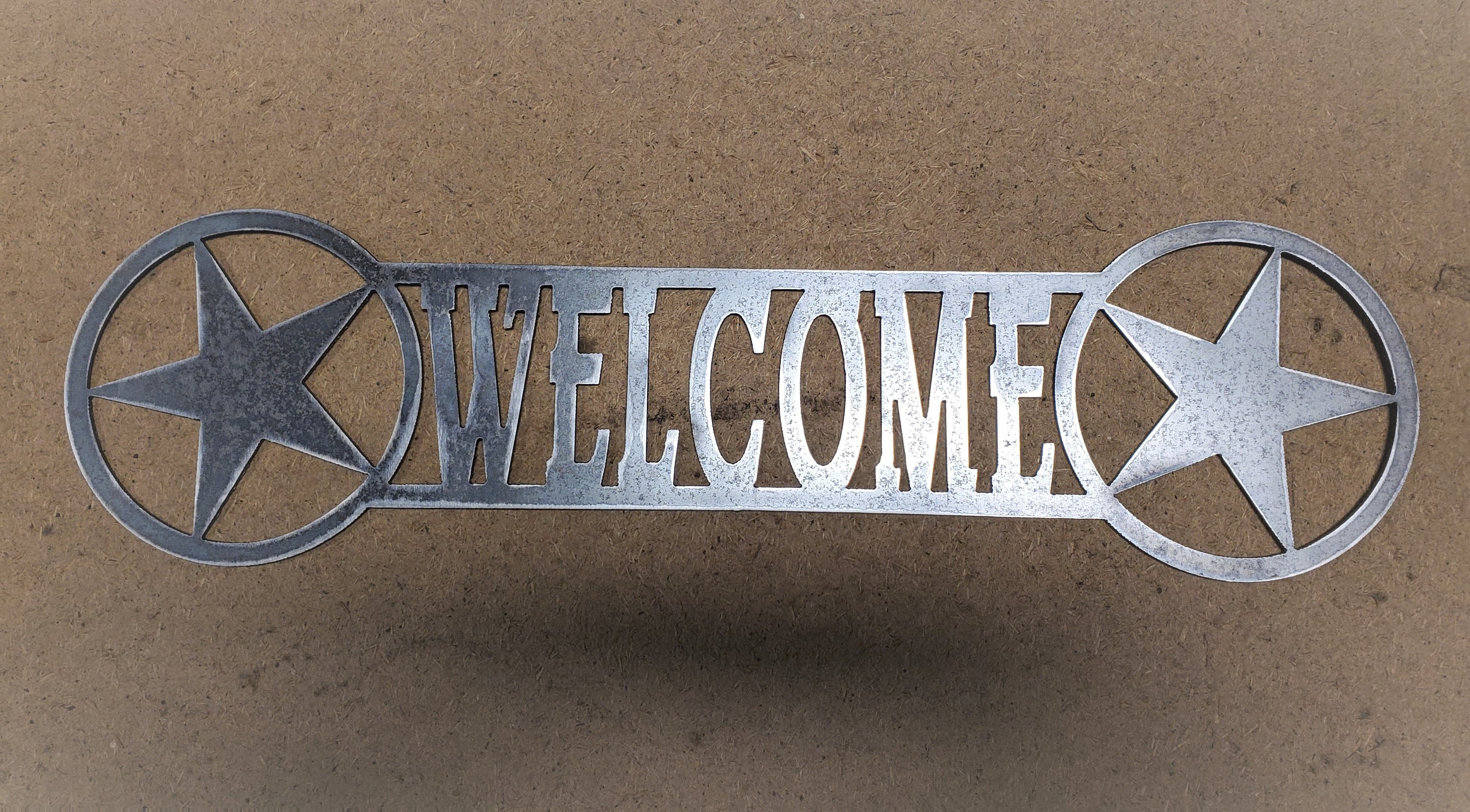 Stars Welcome Sign FREE SHIPPING Metal Door Sign Entry Welcome Sign ...