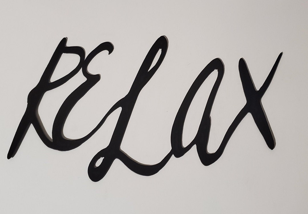 RELAX Metal Sign FREE SHIPPING Decorate Your Peaceful Space With This ...