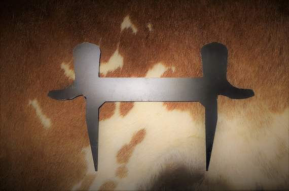 Cowboy Boots Boot Scraper Scrape Your Muddy Boots With | Etsy