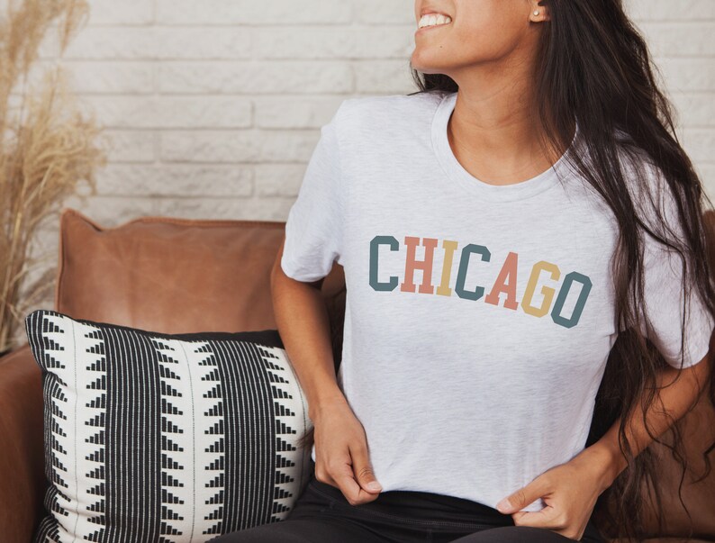 Chicago Shirt, Chicago Tshirt, Retro Shirt, Vintage Tshirt, Chicago ...