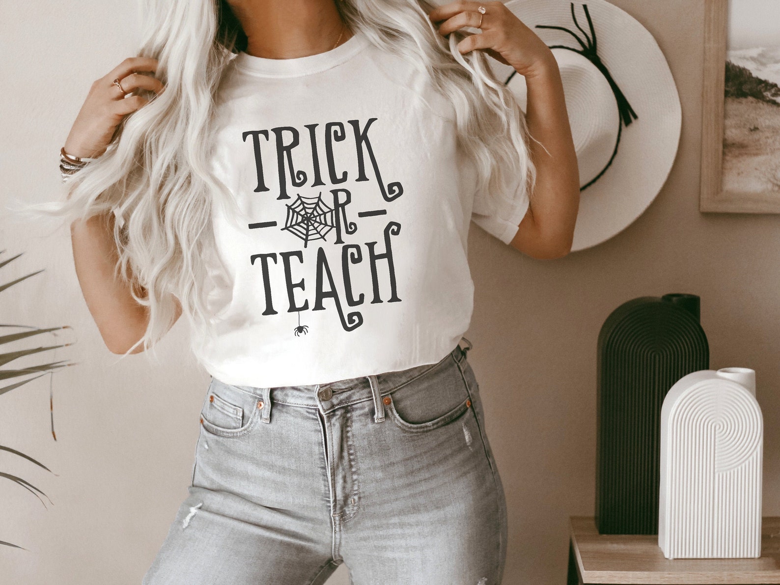 Trick or Teach Halloween Shirt Halloween Teacher Shirt - Etsy