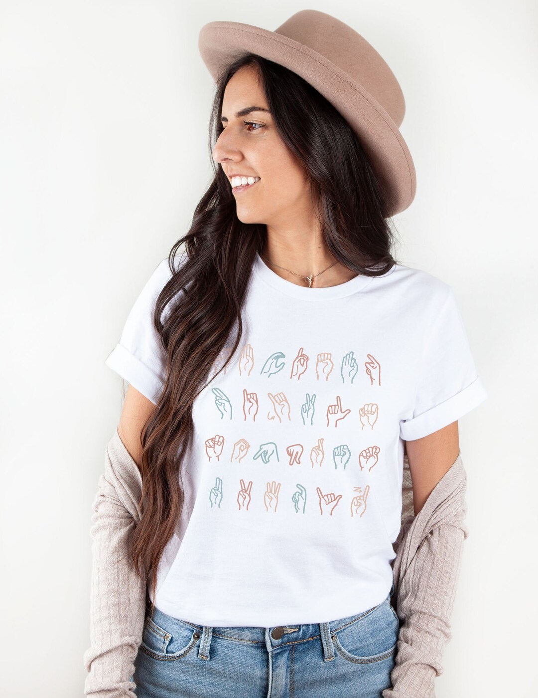 Sign Language Alphabet ASL Teacher Tshirt, Teacher Shirt, Deaf Ed ...