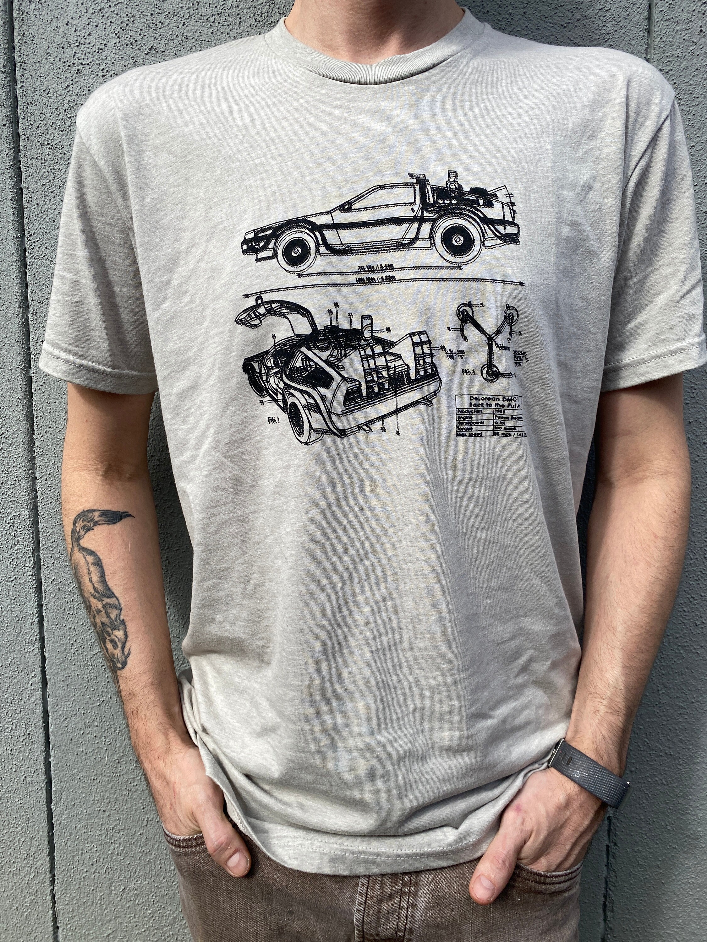 Back to the Future Delorean Schematic Shirt - Etsy
