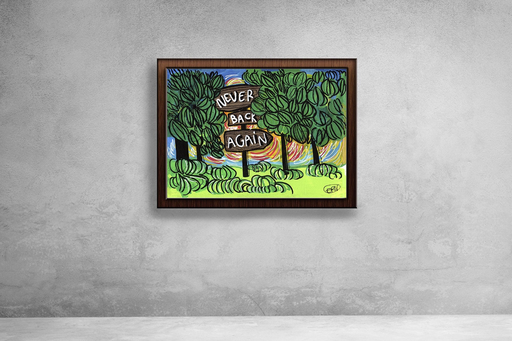 Never Back Again, Large Wall Art Print, Mixed Media Art Print - Etsy