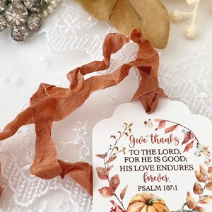 Bible Verse Scripture Thanksgiving Favor Tags, Give Thanks to the Lord ...