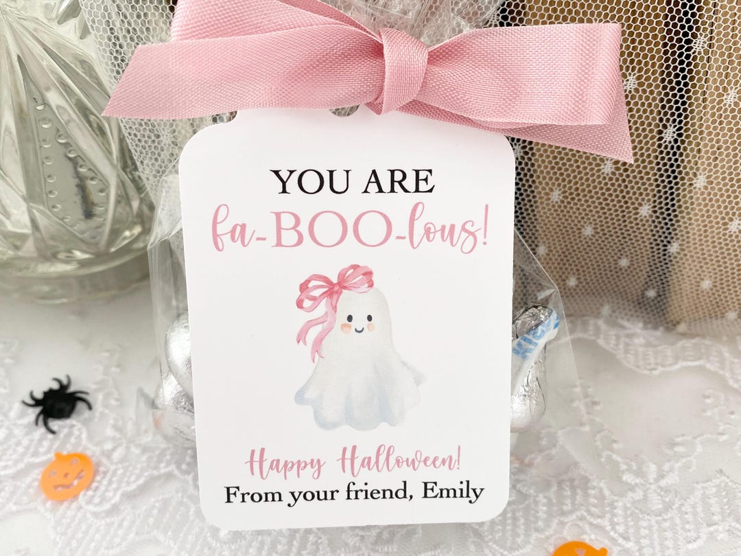 Printed You Are Fa-boo-lous Halloween Favor Candy Treat Bags for Girls ...