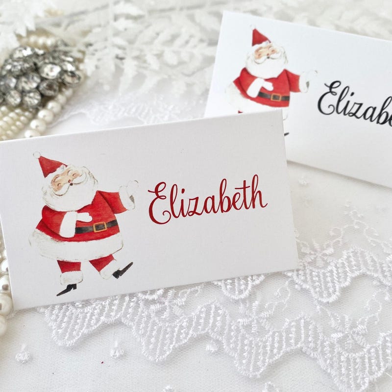 Christmas Place Card Holders - Etsy