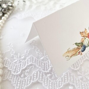 Printed Fall Autumn Place Cards, Thanksgiving Place Cards Name Cards ...