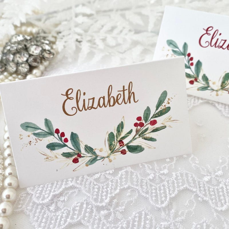 Christmas Placecards - Etsy