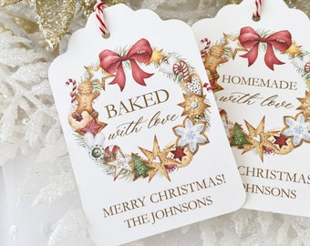 Printable Christmas Gift Tags Holiday Gift Tags Cookie Tags - Etsy