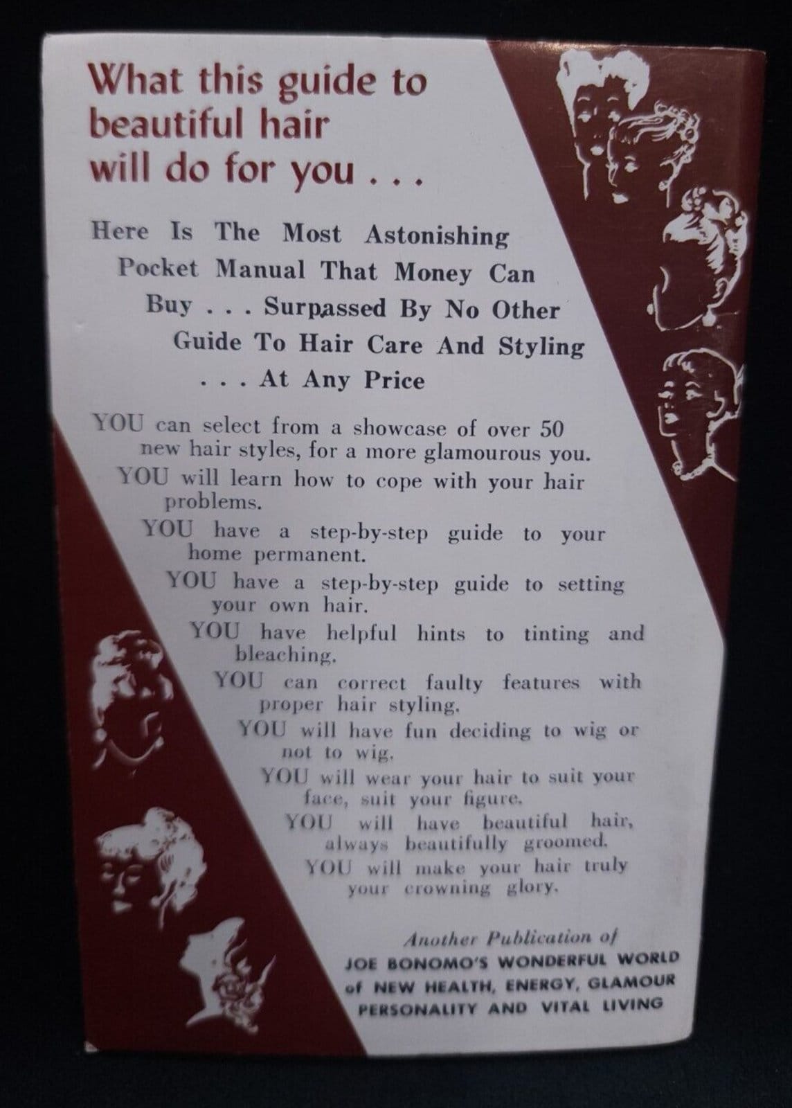 Vintage 1950s Your Hair How to Wear It Joe Bonomo Handy Pocket Booklet ...