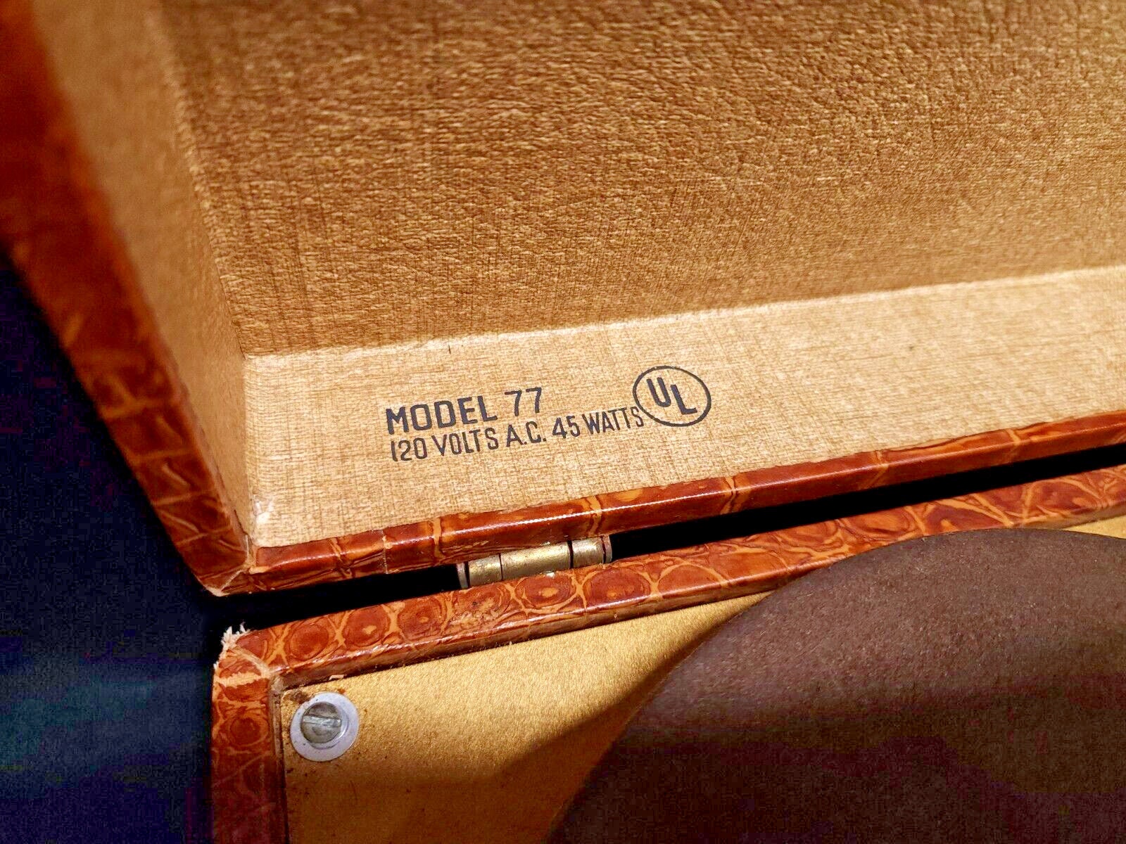 Vintage Portable Decca Model 77 Turntable 45 Watts 78 45 33 1/3 Record ...