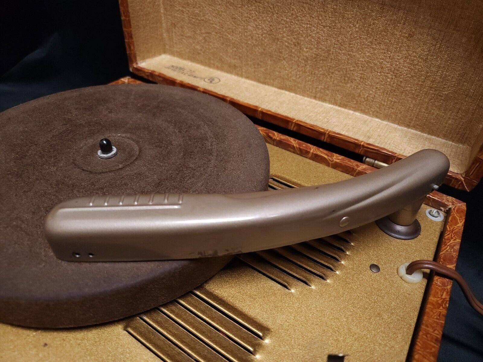 Vintage Portable Decca Model 77 Turntable 45 Watts 78 45 33 1/3 Record ...