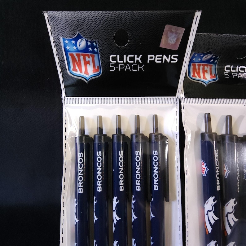New Football Team Denver Broncos NFL Licensed Lot 10 Pack Black Ink ...