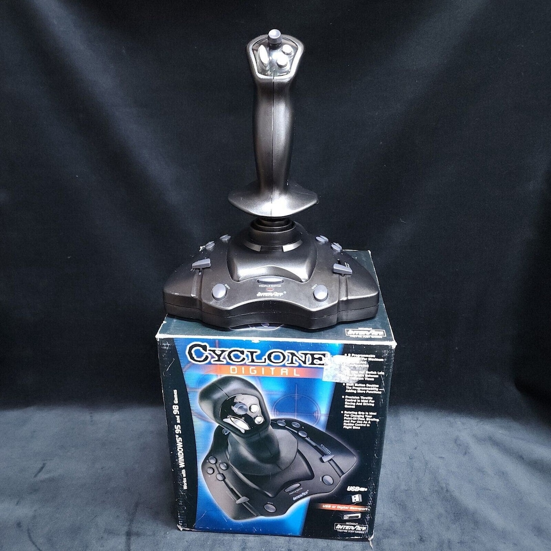 Vintage Cyclone Digital Joystick Controller Windows 95 98 Games W/ Box ...