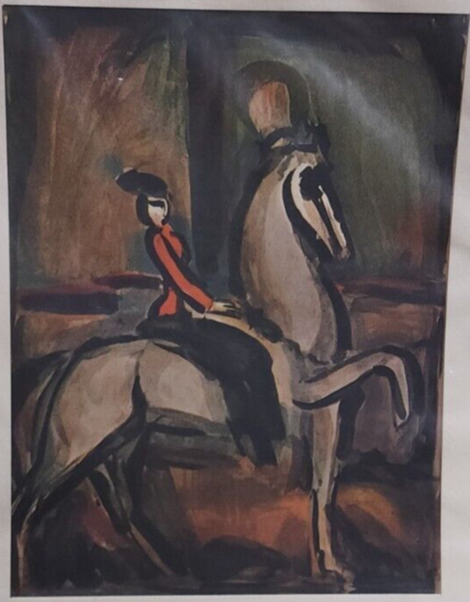 Georges Rouault Vintage Print Art Equestrian the Circus 1960's 14 X18 ...