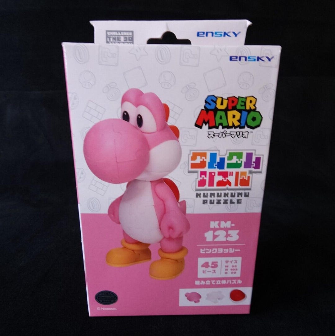 Rare Nintendo Super Mario Kum Kum Jigsaw Puzzle KM-123 Pink Yoshi 45 ...