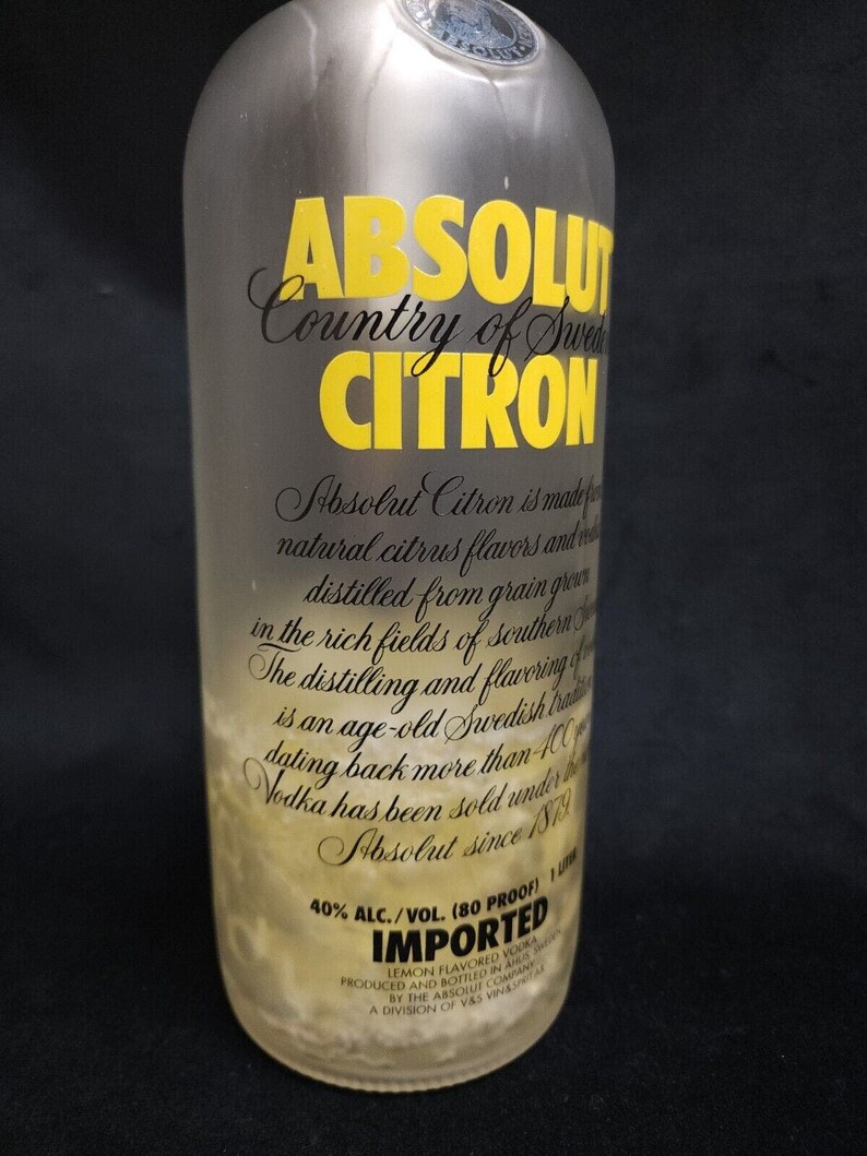 Absolut Vodka Non Functional Dispenser Display Bottle Empty Commercial ...