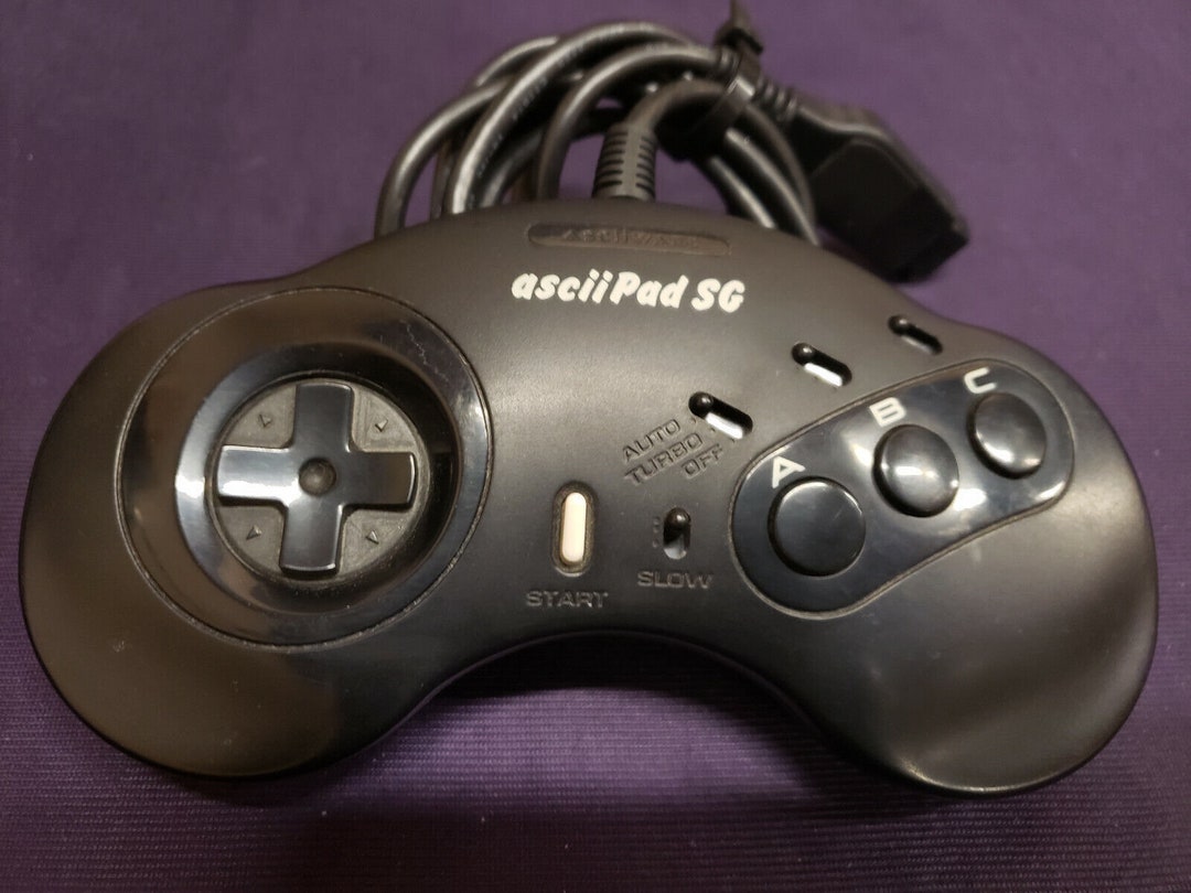 Vintage Sega Genesis Controller Asciipad SG 3 Button Turbo Auto Turbo ...
