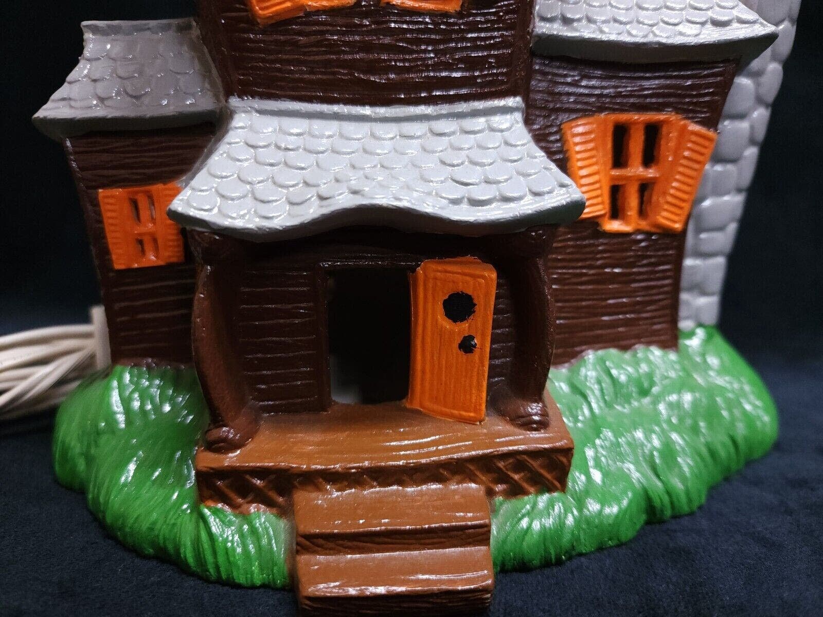 Pacific Rim Ceramic Light up Electric Scary Haunted House Halloween ...