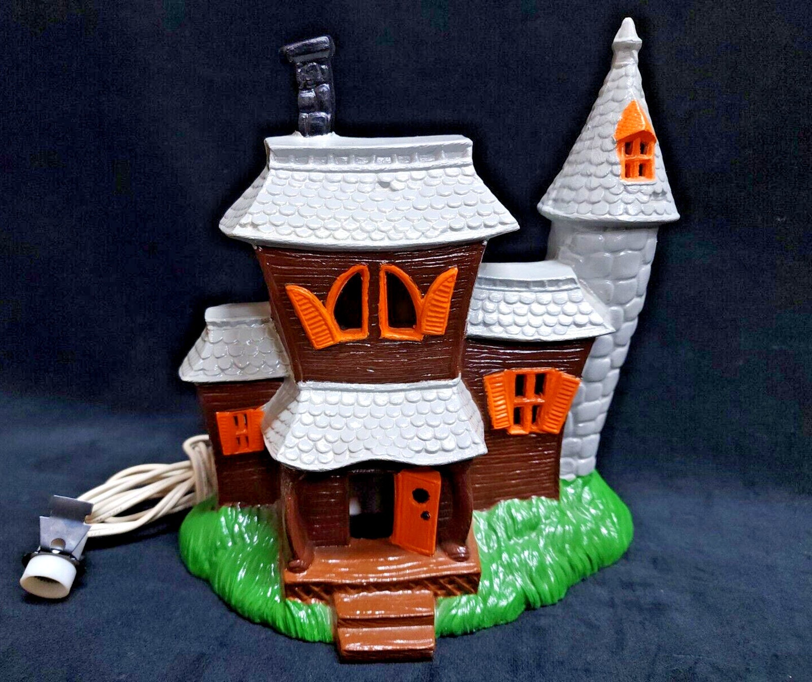 Pacific Rim Ceramic Light up Electric Scary Haunted House Halloween ...